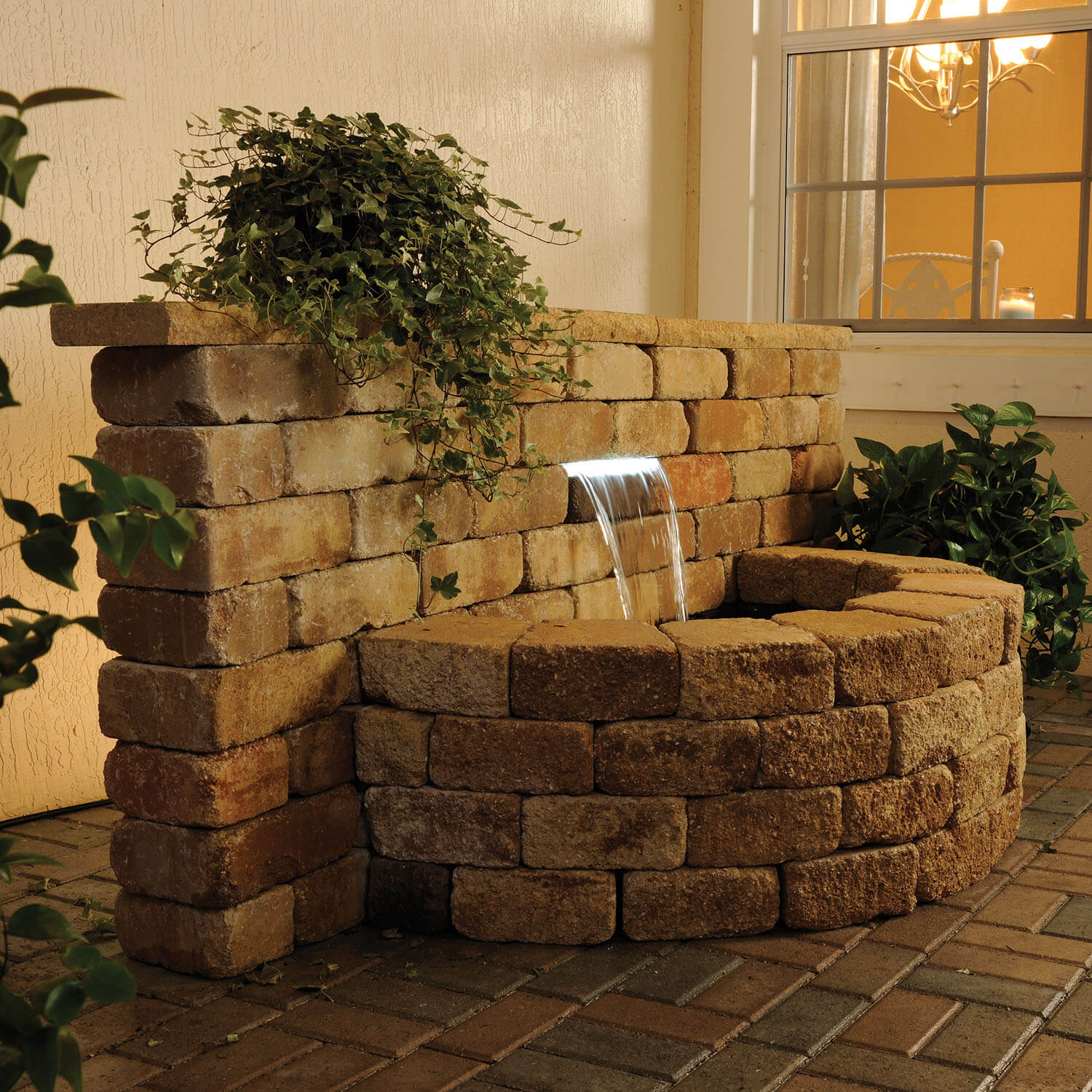 Brick Indoor Water Feature